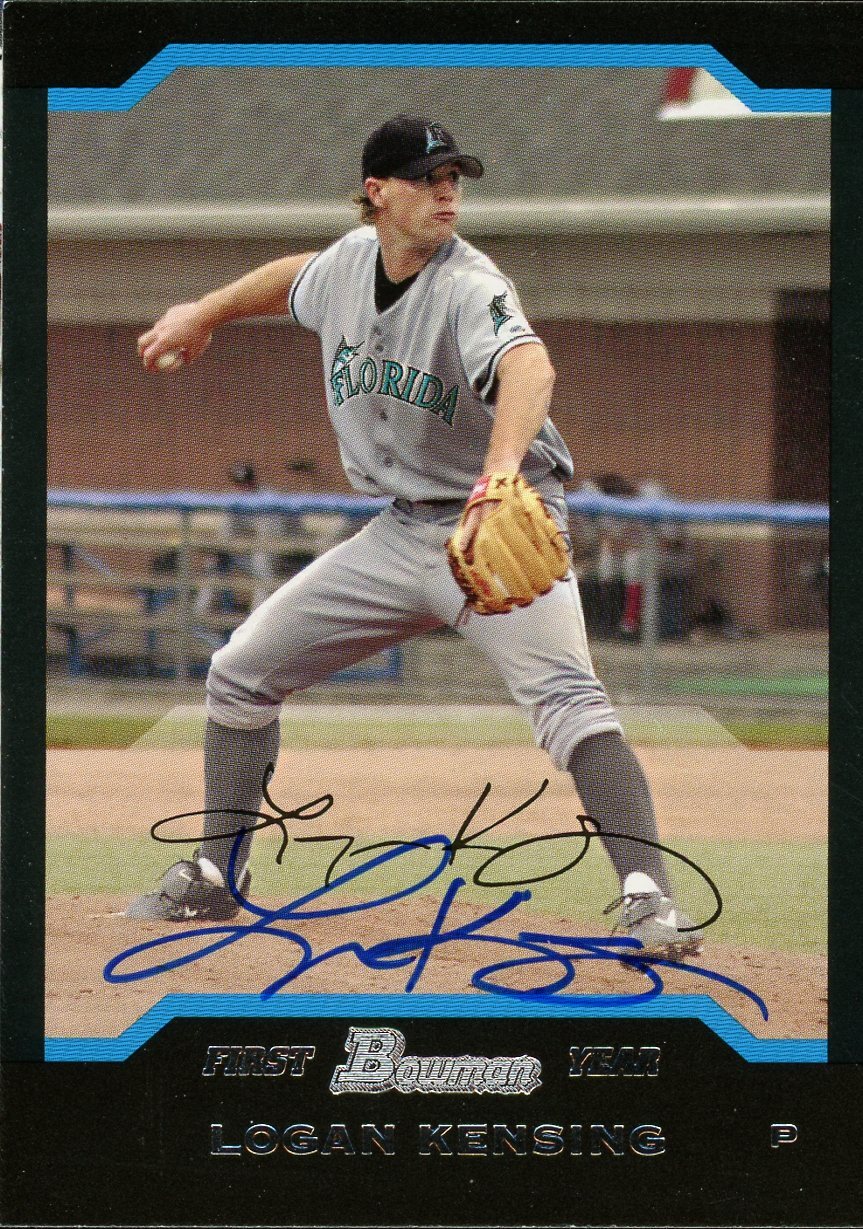 2004 Bowman LOGAN KENSING Signed Card autograph auto MARLINS TIGERS | eBay