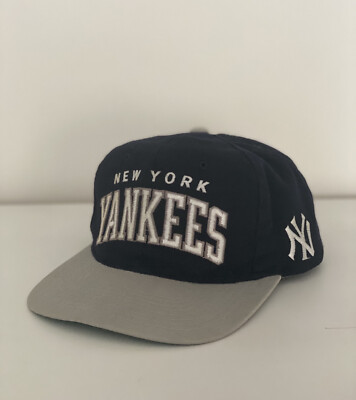 Vintage MLB Starter New York Yankees Navy Arch Wool The Natural ...