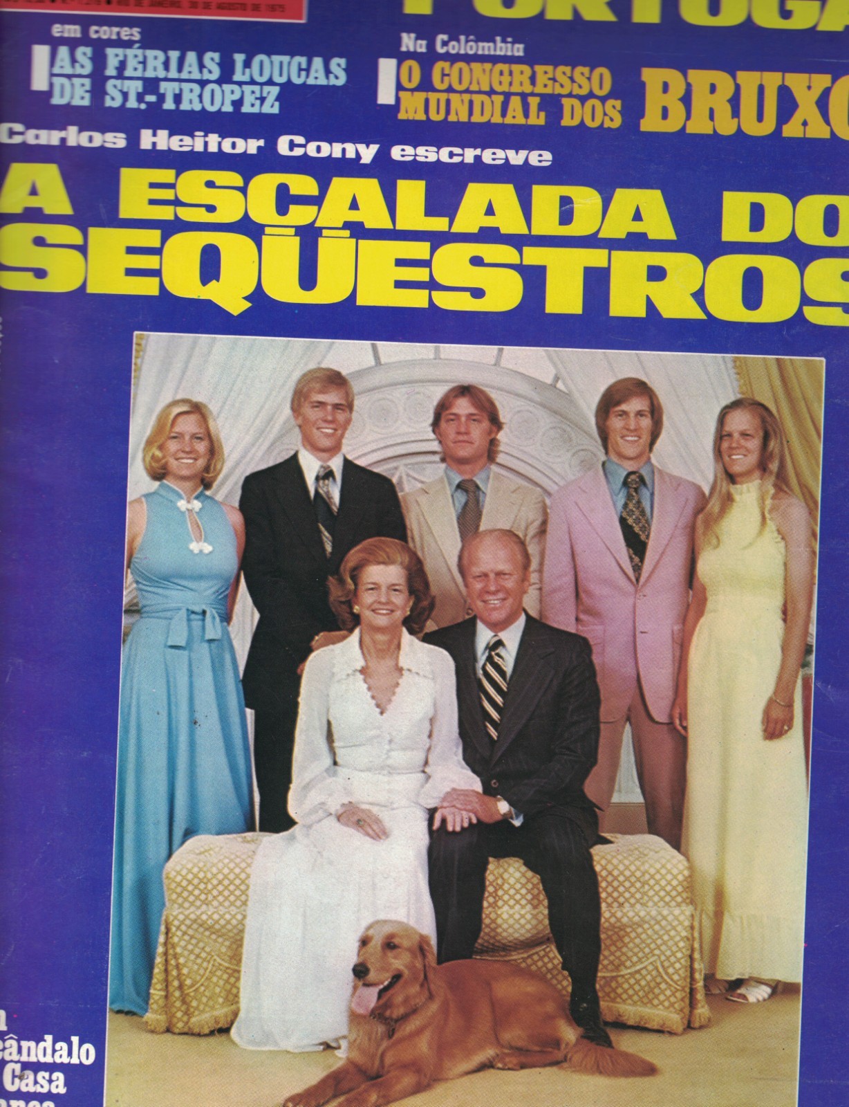 Manchete Magazine August 30 1975 President Ford Pele Catherine Deneuve ...