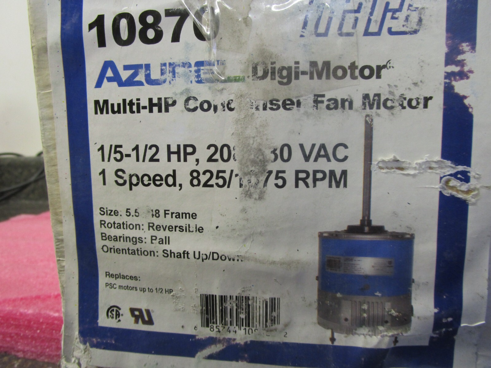 Mars 10870 Azure ECM Condenser Fan Motor 1/2hp 208-230v Zwk702b53813001 ...