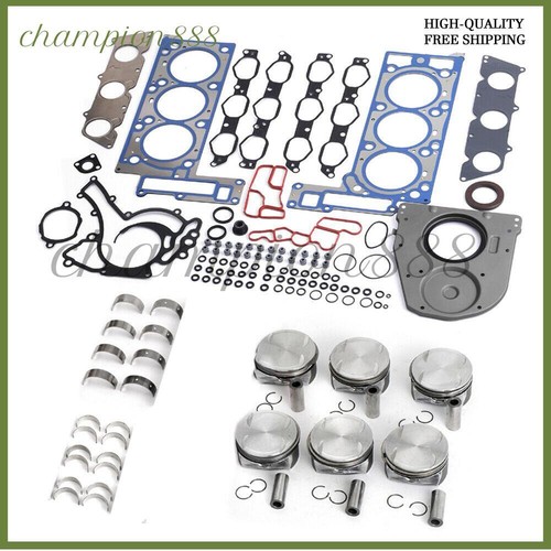 Engine Rebuild Kit Φ92.9mm For Mercedes W203 W204 M272 E35 3.5L V6 DOHC ...