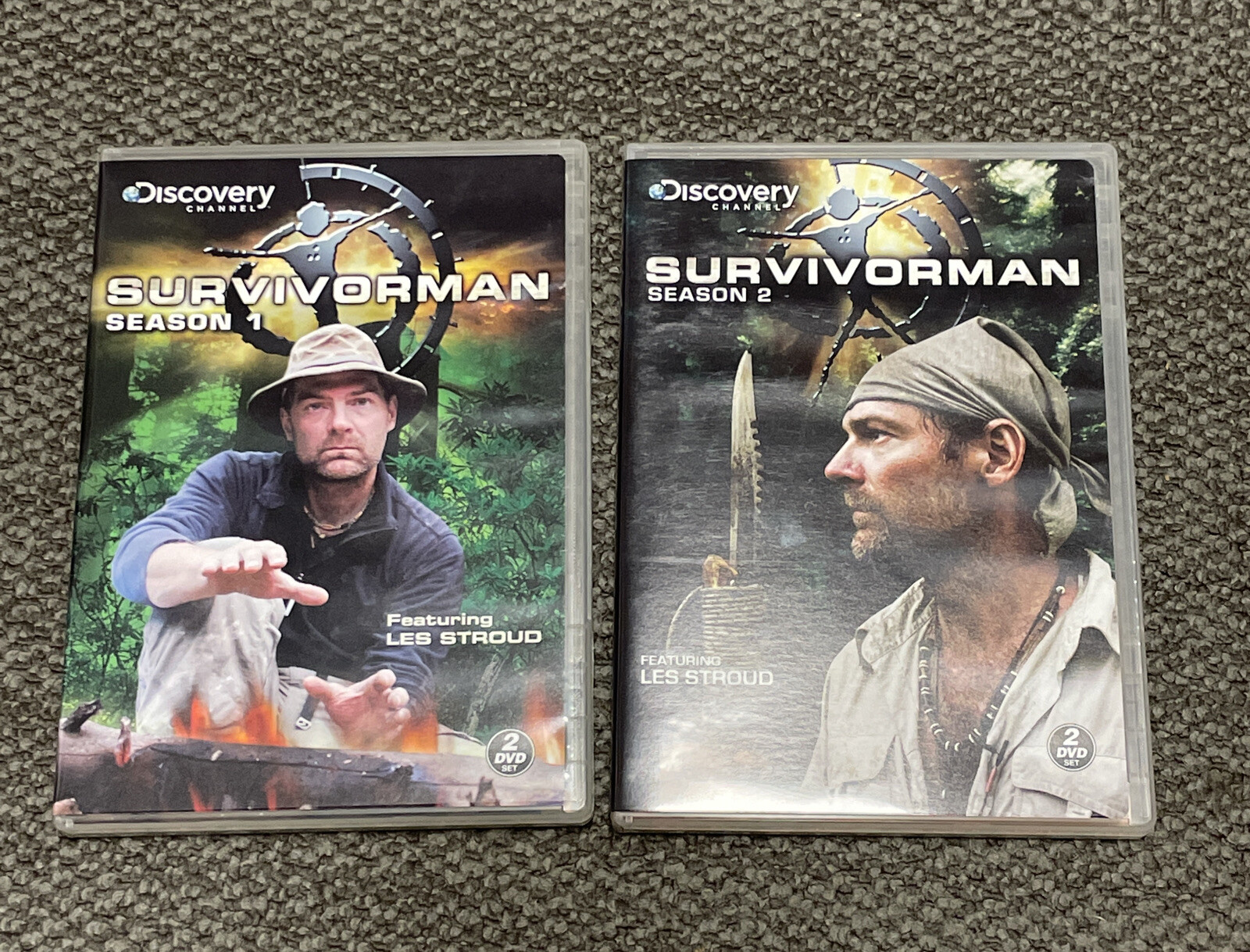 Survivorman: Season 1 & 2 DVD 2-Disc Sets Les Stroud, Discovery Channel ...