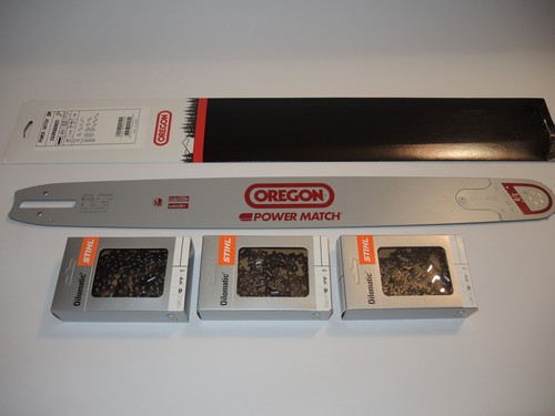 xx Oregon Power Match Plus Schiene Schwert 24" 60cm 1,6 3/8" Stihl + 3x ...