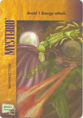 Marvel OVERPOWER MYSTERIO Misdirection - Hillshire Farms promo with logo | eBay