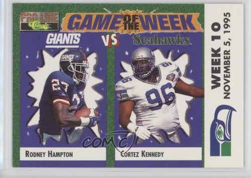 1995 Classic Pro Line Rodney Hampton Cortez Kennedy #H-15 HOF | eBay