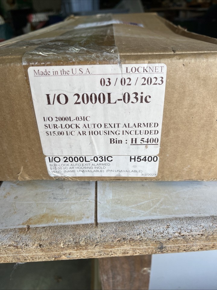 Lock Net Sure-Lock I/O 2000L-03IC Panic Device Auto Exit Alarmed | eBay