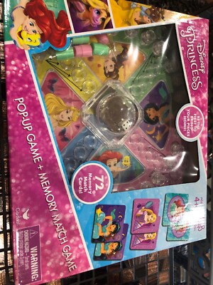 Disney Princess Pop Up Game + Memory Match Game Ages 4+ 72 Memory Match ...