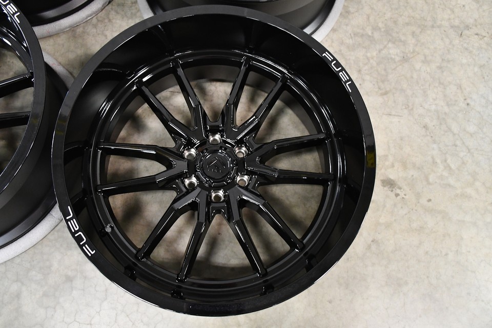 Set 4 Fuel D679 Rebel 20x10 6x5.5 Matte Black Wheels 20" -18mm Rims | eBay