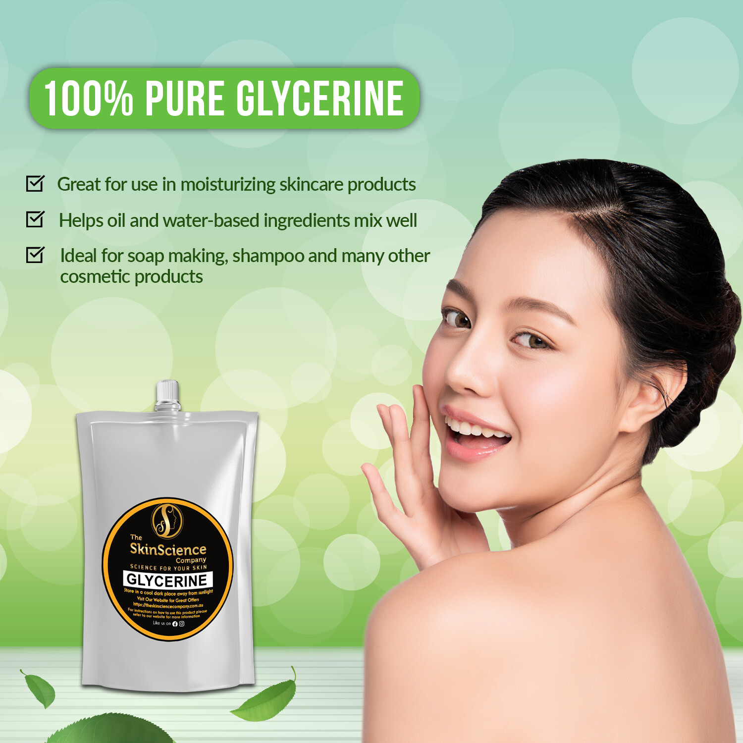 Glycerin Pharmaceutical Grade Glycerol 99.9% Glycerine - 1Lt | eBay ...