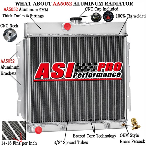 ASI 4 Row Aluminum Radiator fitting 1963-1969,1967 Dodge Plymouth | eBay