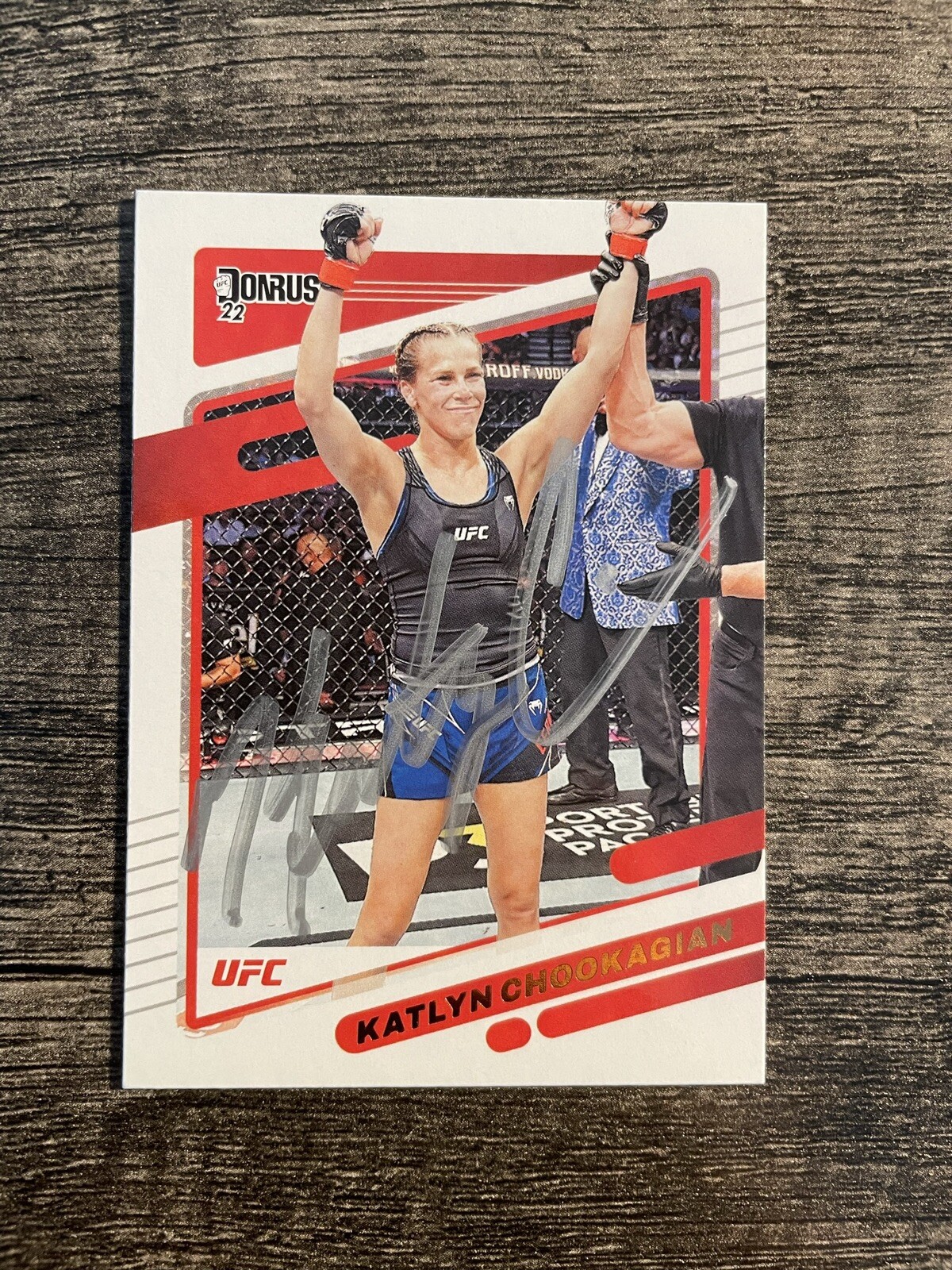 2022 Panini Donruss UFC Katlyn Chookagian Cerminara Signed Card #82 ...