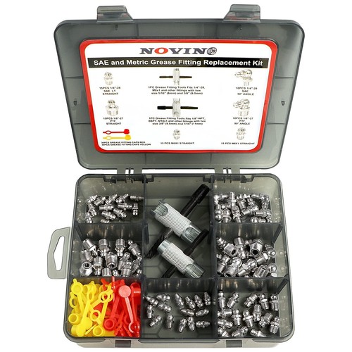 2PCS Grease Zerk Fitting Tools Fits 1/4"-28 SAE,1/8"-NPT,M10x1 M8x1 ...