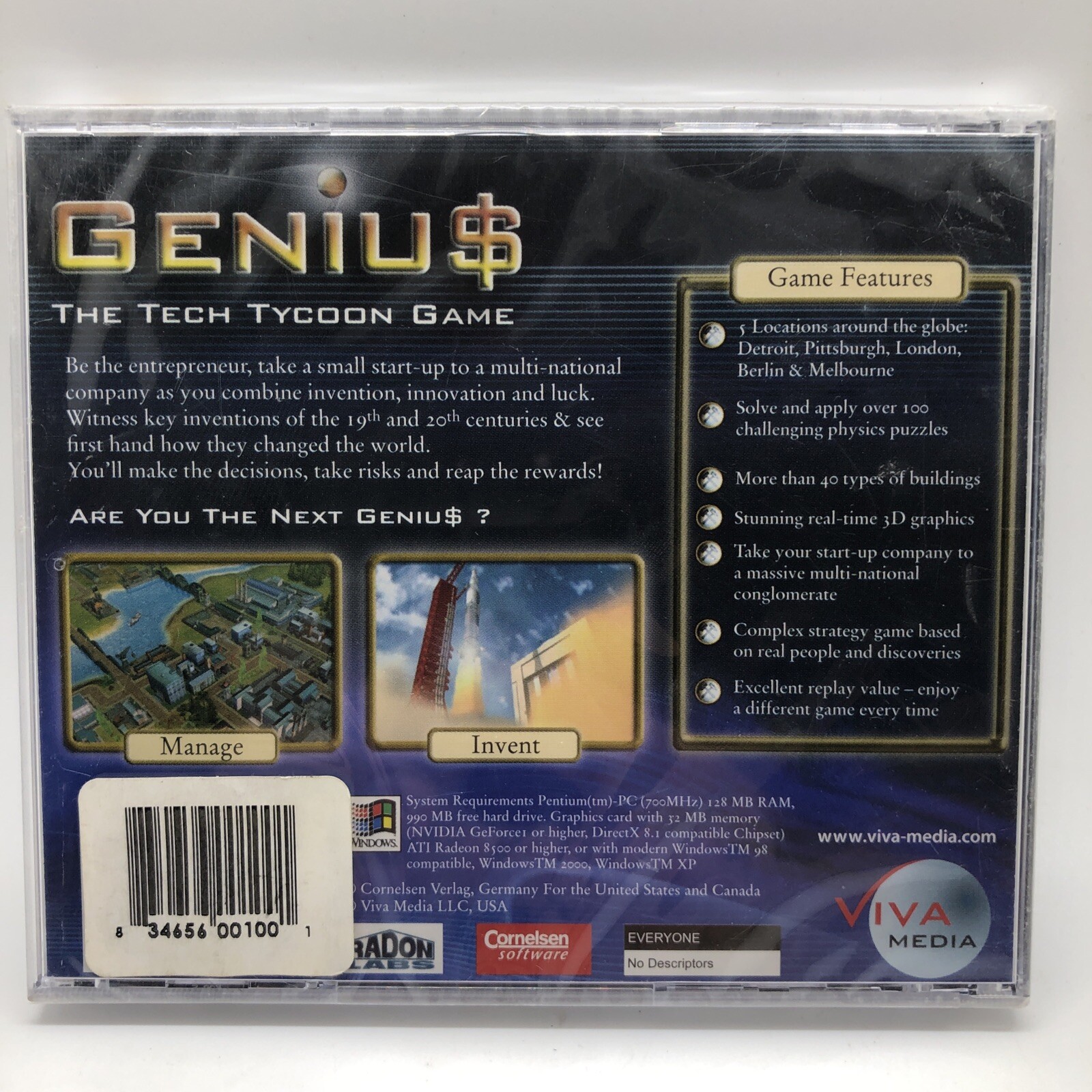 Genius: The Tech Tycoon Game (PC, 2008) for sale online | eBay
