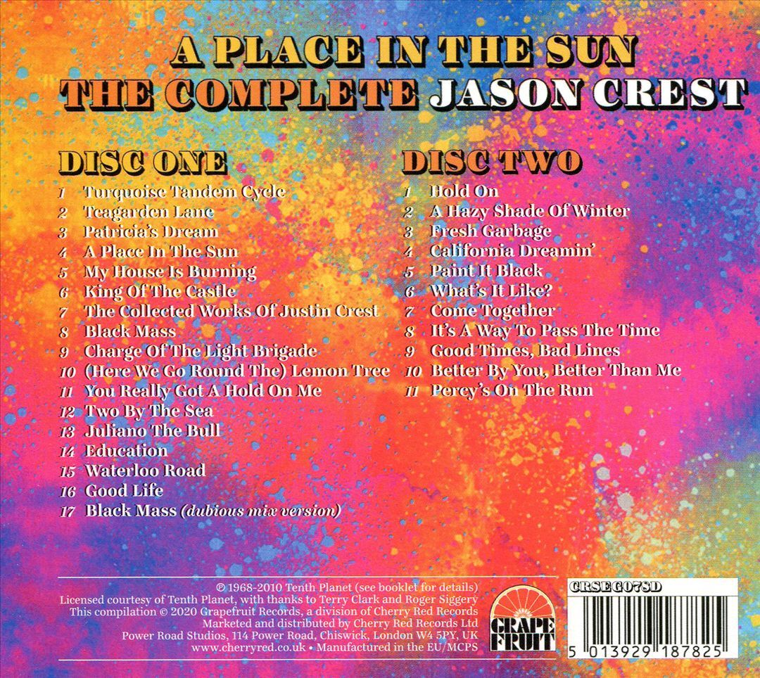 Place in the Sun: Complete Jason Crest by Crest, Jason (CD, 2020) for ...