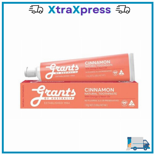 Grants Cinnamon Natural Toothpaste - Fluoride Free - 110g | eBay Australia