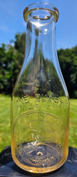 Old Forge Farm One Quart Milk Bottle Spring Grove, PA. | eBay
