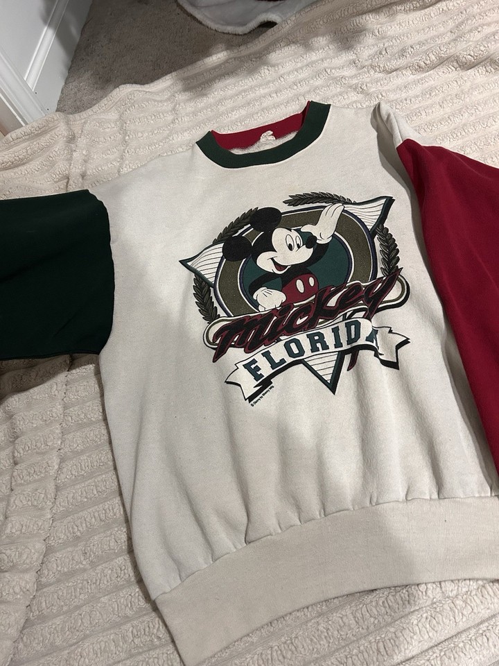 Florida Mickey Mouse Vintage Crewneck Disney Sweatshirt | eBay