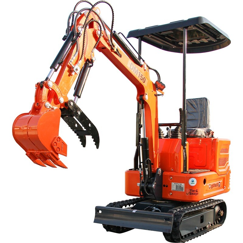Ripper + Mini Excavator 1 Ton Digger 13.5hp Gas Tracked Crawler B&S EPA ...