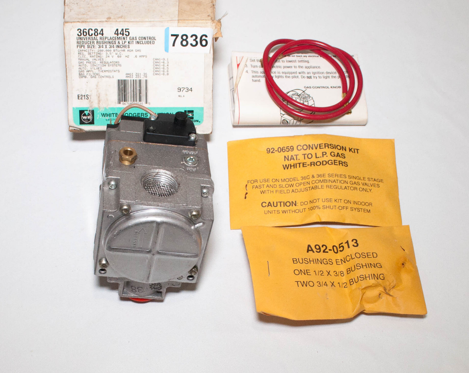 White Rodgers 36C84-445 Gas Control Valve | eBay