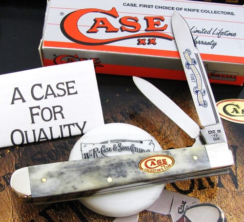 Case XX Coke Bottle Jack Knife 1987 CCC SFO Speckled Black Bone MIB ...