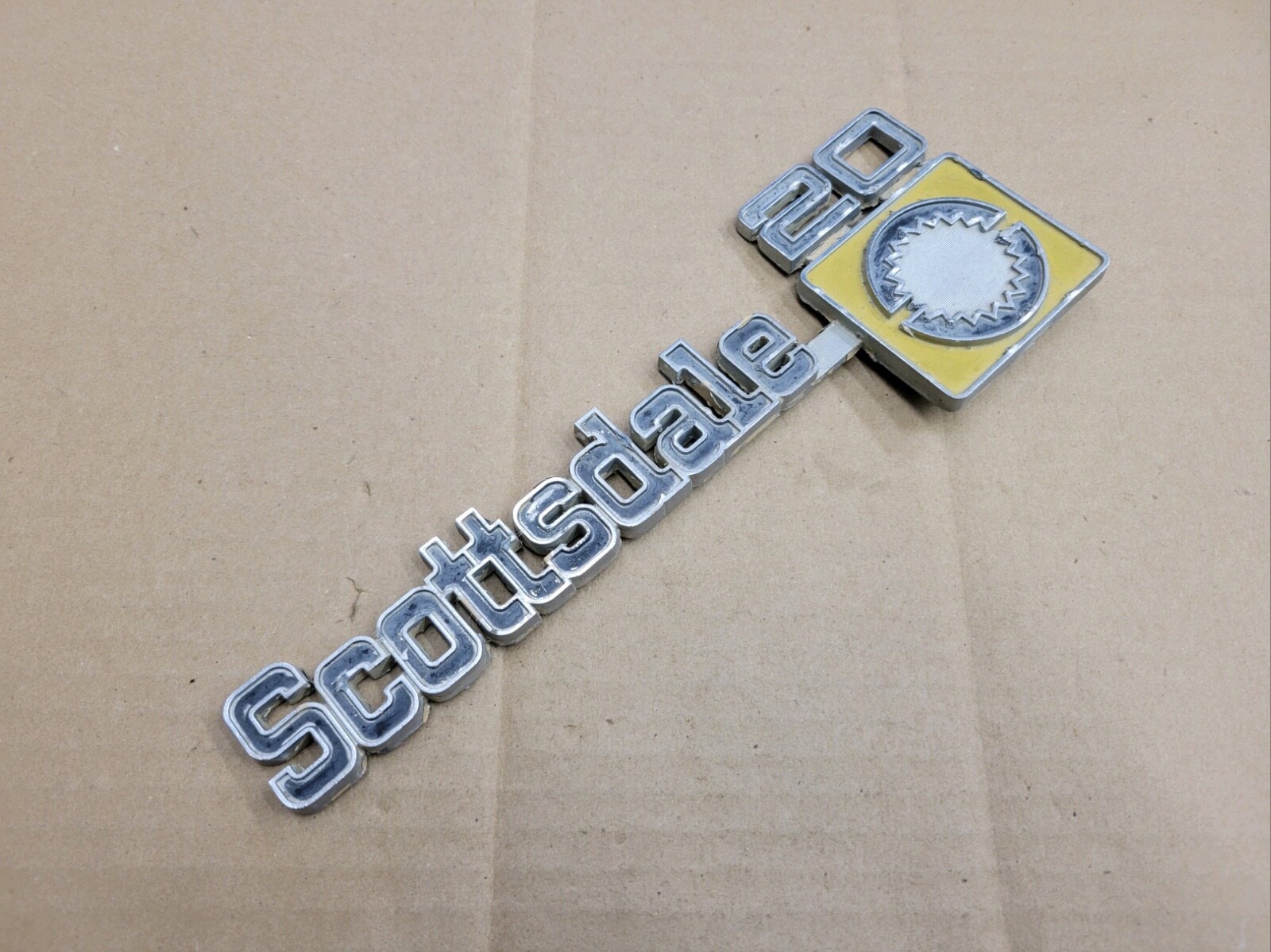Chevy OEM 1975-1980 Scottsdale 20 C20 K10 Fender Emblem Badge Logo Name ...