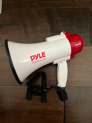 Pyle Professional Megaphone Bullhorn Speaker w/ Siren & Volume Control ...
