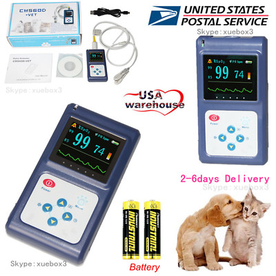 Handheld Veterinary Pulse Oximeter with Tongue SpO2 Probe+PC Software ...