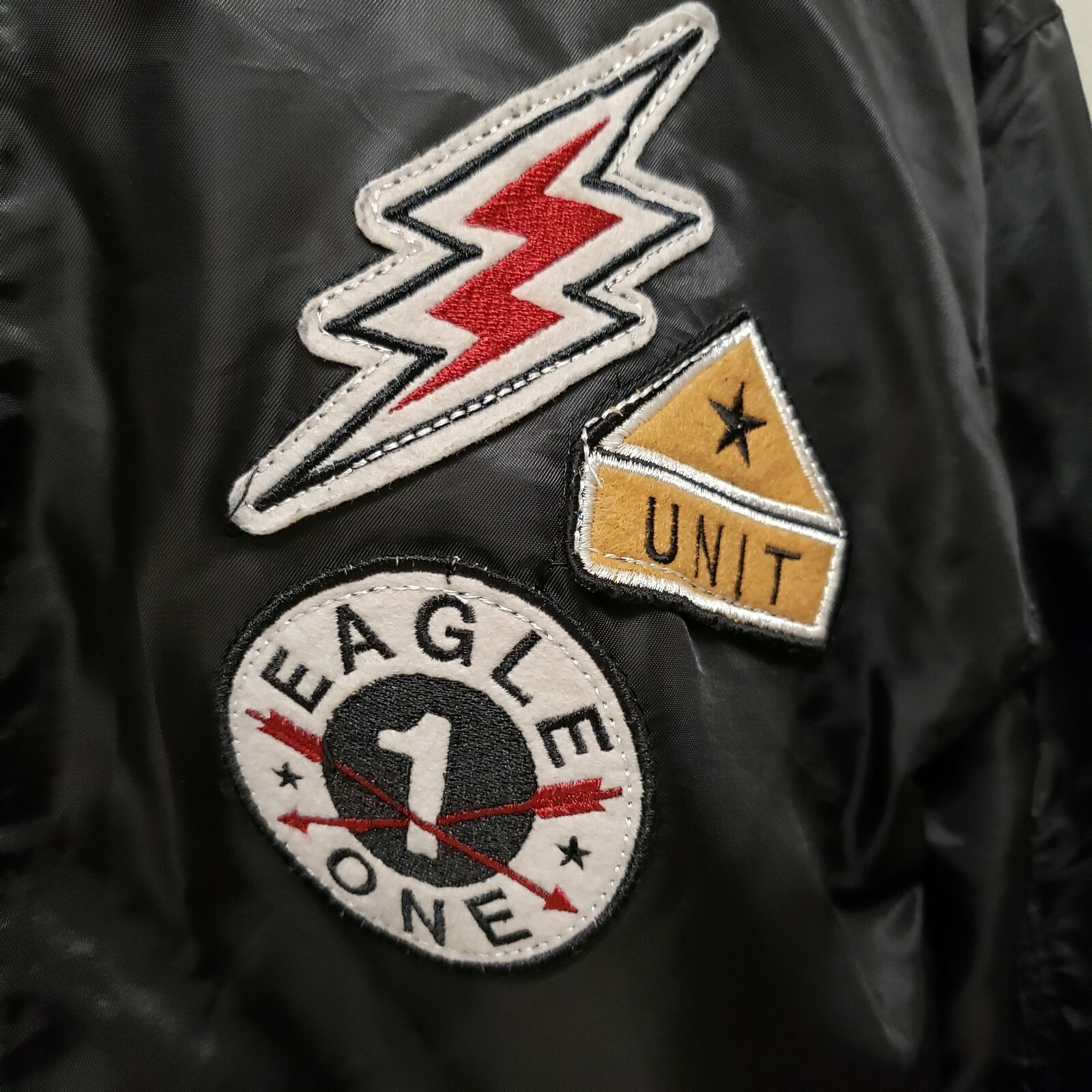 BLEECKER & MERCER Black Military Patches Embroidered … - Gem