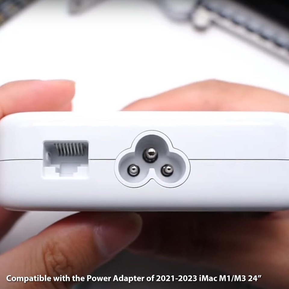 US Plug Power Cord for 24" iMac Power Adapter M1 M3 A2438/A2439/A2873 ...