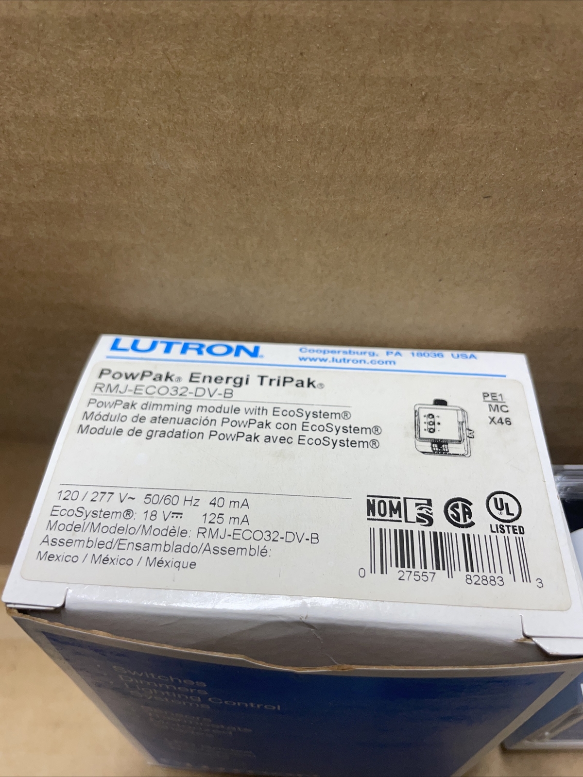 1 Box Lutron RMJ-ECO32-DV-B PowPak Energi TriPak EcoSystem Dimming Modul 696498314554 | eBay