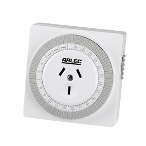 Arlec Double Pole Compact 24 Hour Timer NSW Compliant For Lights 