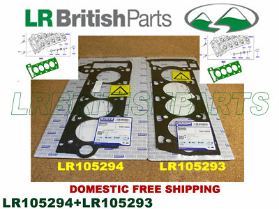 LAND ROVER CYLINDER HEAD GASKET SET 5.0L & 5.0L SC LR105293+LR105294 | eBay