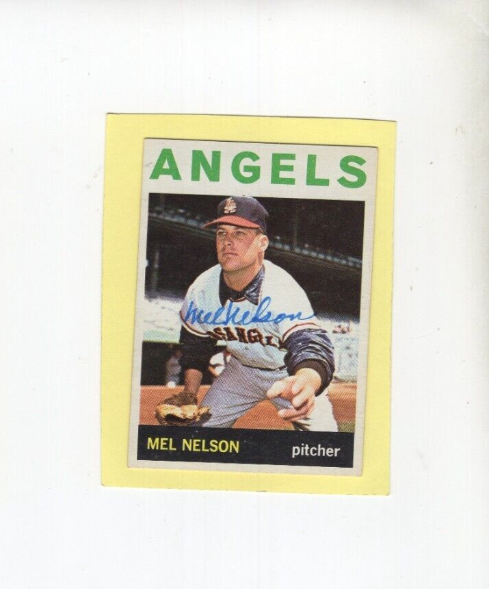 Autographed 1964 Mel Nelson Angels Topps #273 Free shipping | eBay