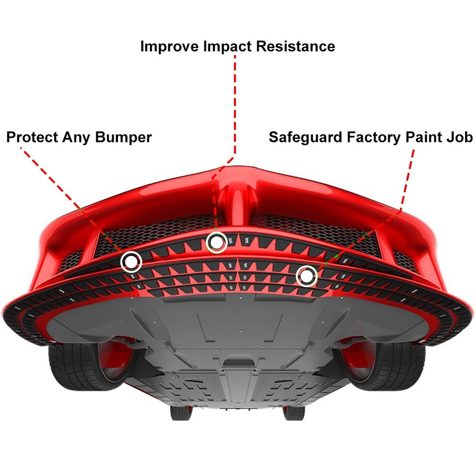 Car Front Bumper Scrape Guard Skid Plat Protector Accessory Anti ...
