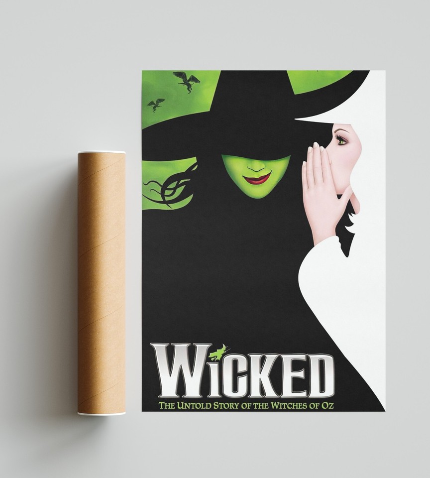 Wicked The Musical Theatre Broadway Wall Art Poster Prints A5 A4 A3 A2 ...