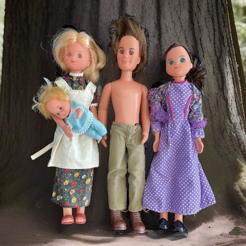 Vintage Mattel SUNSHINE FAMILY Dolls Mom Dad Baby & Star Spangled ...