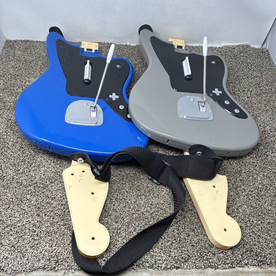 PS4 Fender Jaguar Wireless Blue Guitar Rock Band 4 Harmonix 051-064 LOT ...