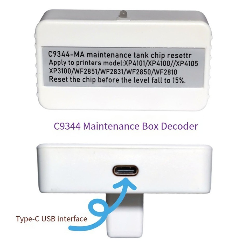 Waste Ink Tank Resetter Compatible with XP4101 3100 WF2830 Printer ...