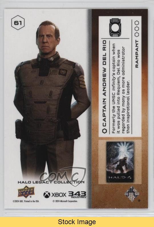 2024 Upper Deck Halo Legacy Collection Rampant Captain Andrew Del Rio ...