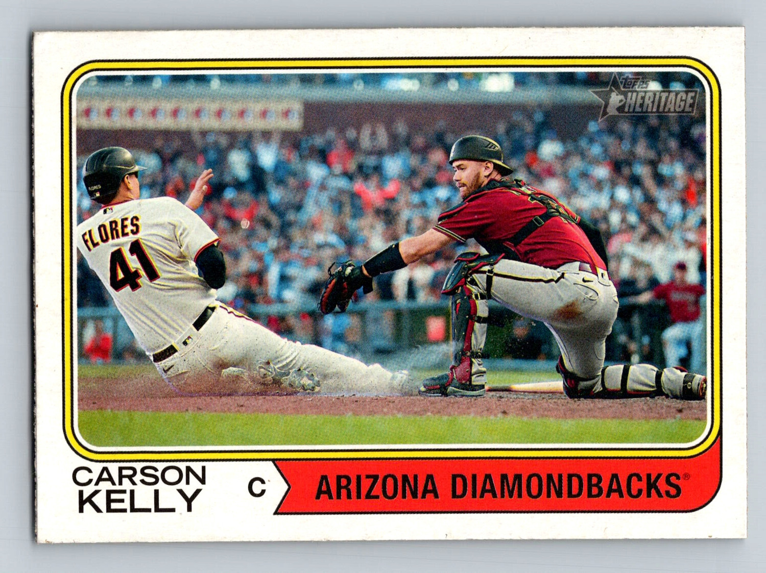 2023 Topps Heritage Carson Kelly #32 Arizona Diamondbacks Baseball Card ...