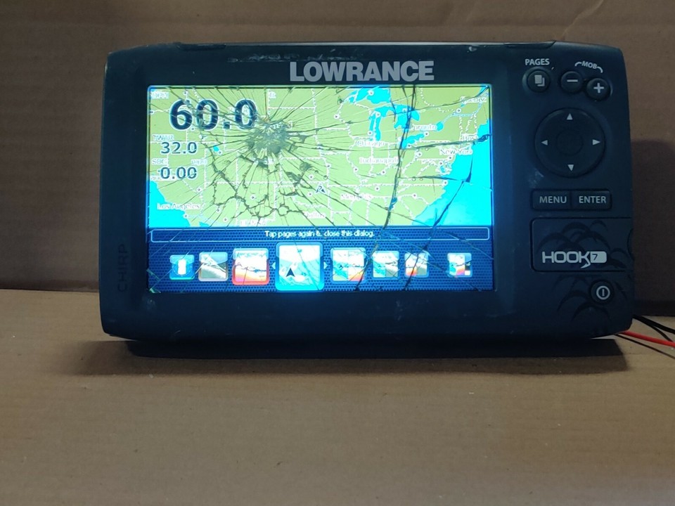 Lowrance Hook 7 FishFinder Sonar Radar Mapping 000-12663-001TESTED | eBay