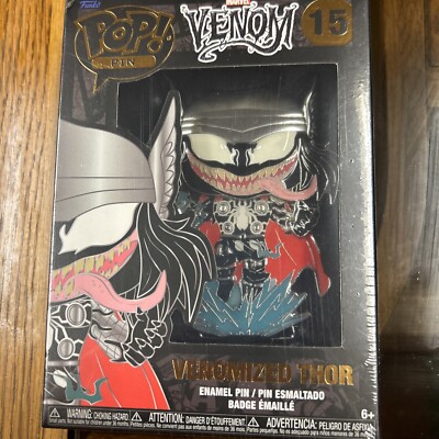 Funko Pop Pin Marvel Venom Venomized Thor #15 Enamel Pin Disney Brand ...