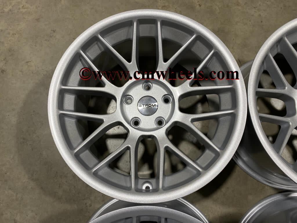 19" Strom STR2 RC ULTRA CONCAVE Alloy Wheels Quartz Silver BMW E60 E61 ...