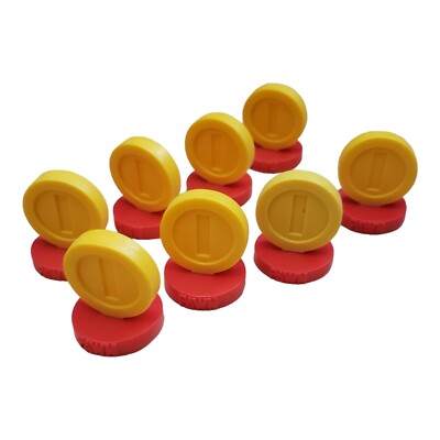Mario Coin Chess Pieces Pawn or Cake Topper Collectors Edition Lot Of 8 ...