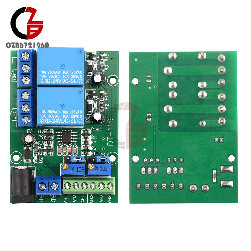 DC 24V 2-Channel voltage Unique Voltage Comparator Precise LM393 Module ...