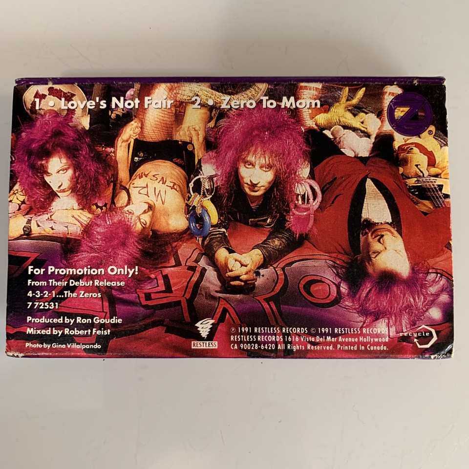 The Zeros Yeah I Wanna Be A Zero (Cassette) Promo 1991 | eBay