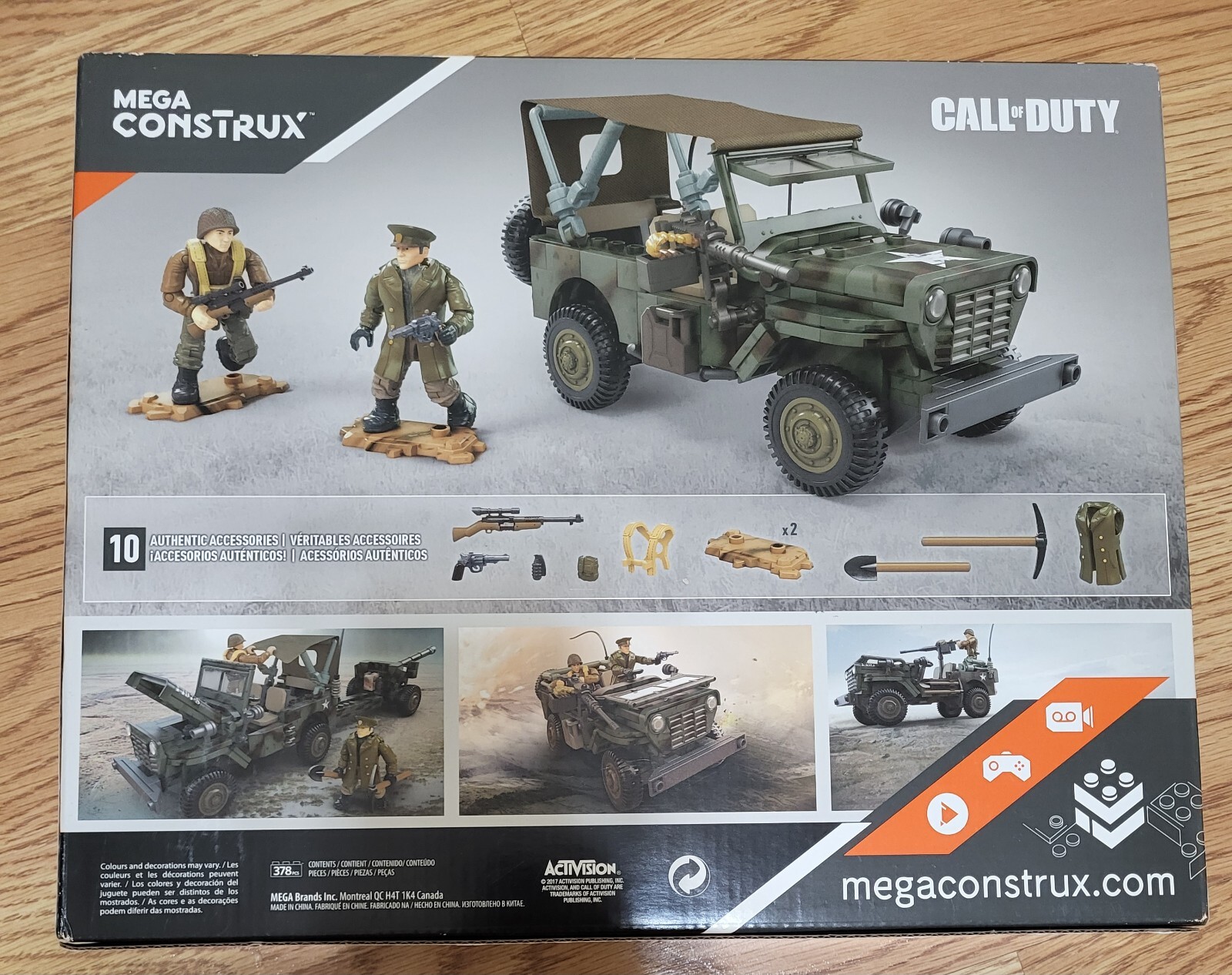 Mega Bloks Construx Infantry Scout Car Call of Duty FDY77 World War II ...