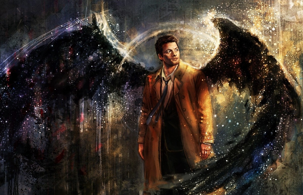 Castiel Angel Drawing
