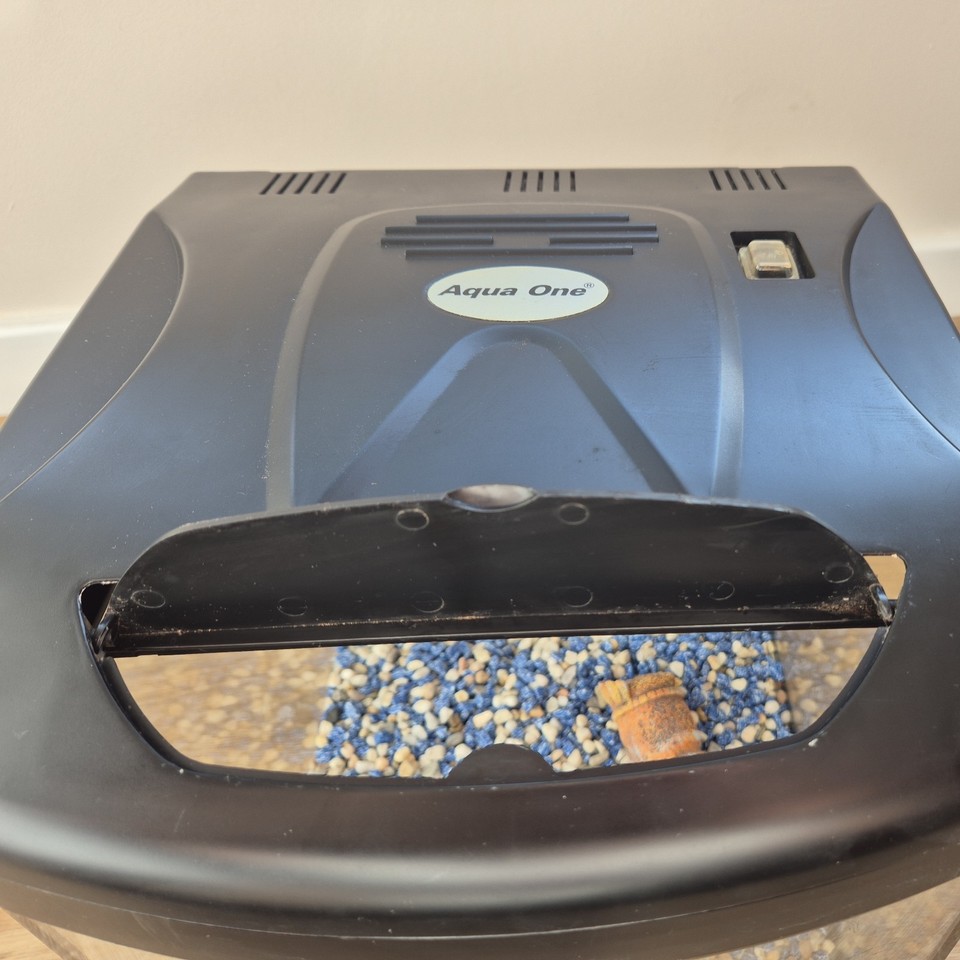 Aqua One 320 AquaStart 28L Glass Aquarium Gloss Black Fish Tank | eBay UK