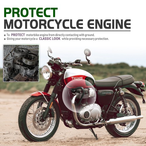 WOLFLINE Crash Bar Engine Guard For Triumph Bonneville T100 T120 ...